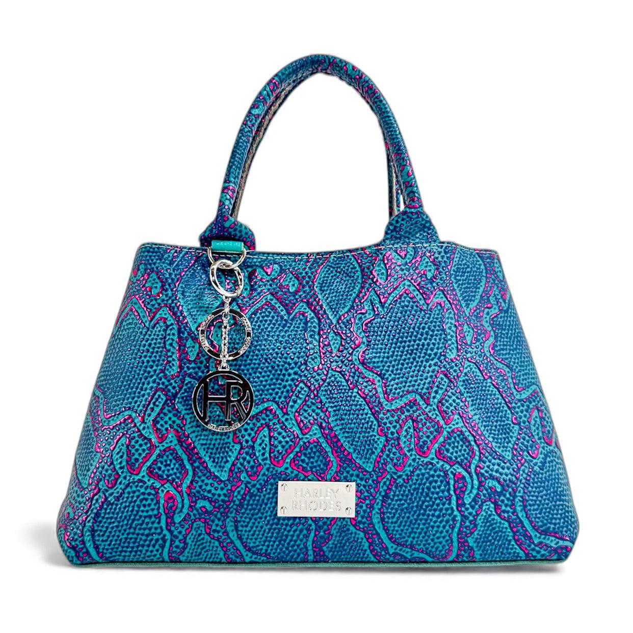Embossed Leather Jackie Handbag | Harley Rhodes – Dancing Cactus Designs