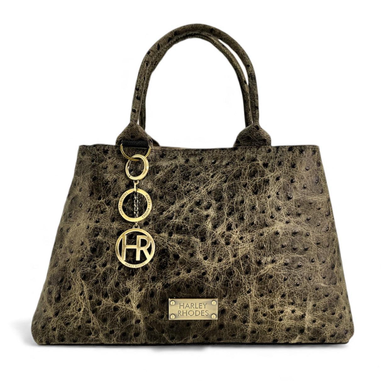 Embossed Leather Jackie Handbag | Harley Rhodes – Dancing Cactus Designs
