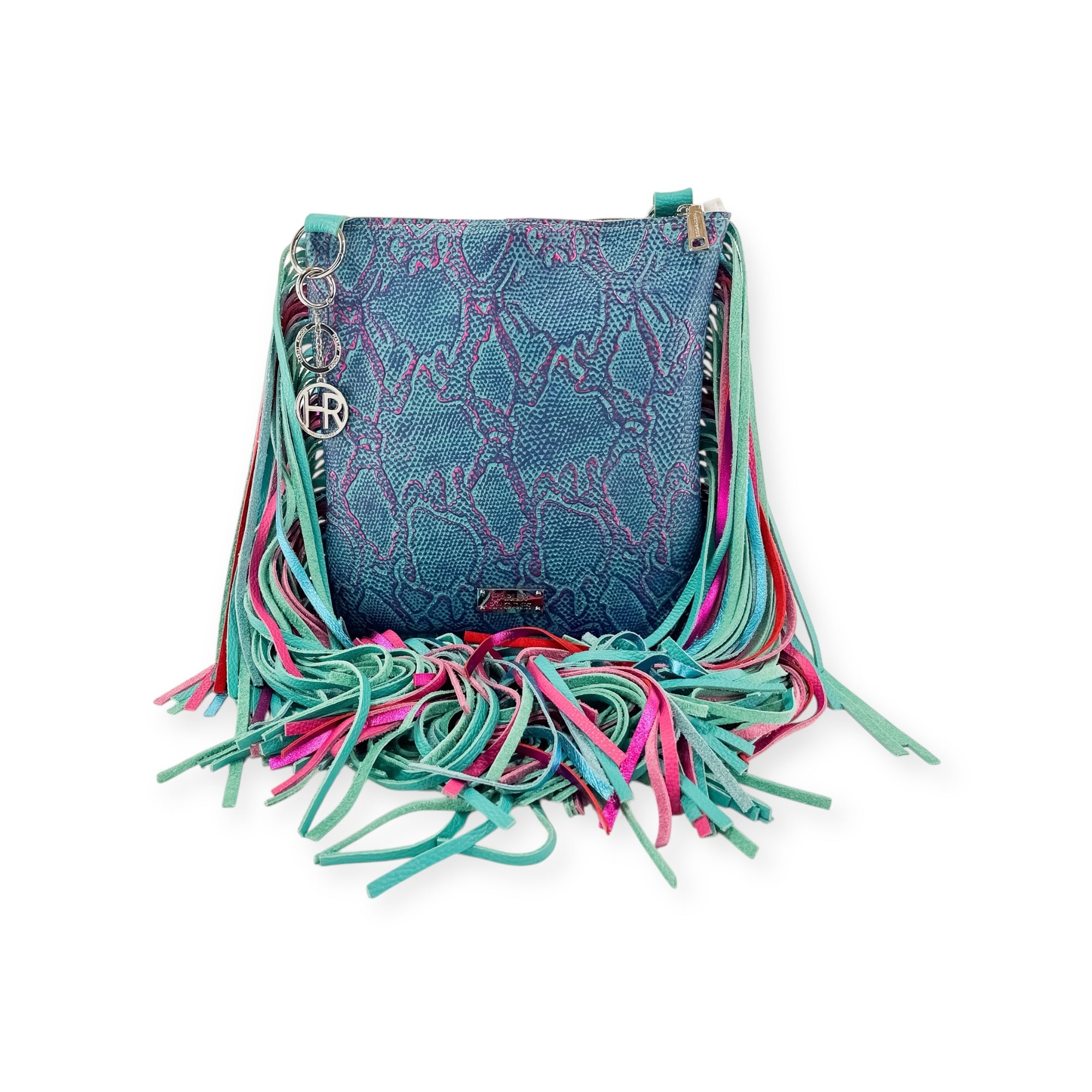 Embossed Leather Shania Crossbody | Harley Rhodes – Dancing Cactus Designs