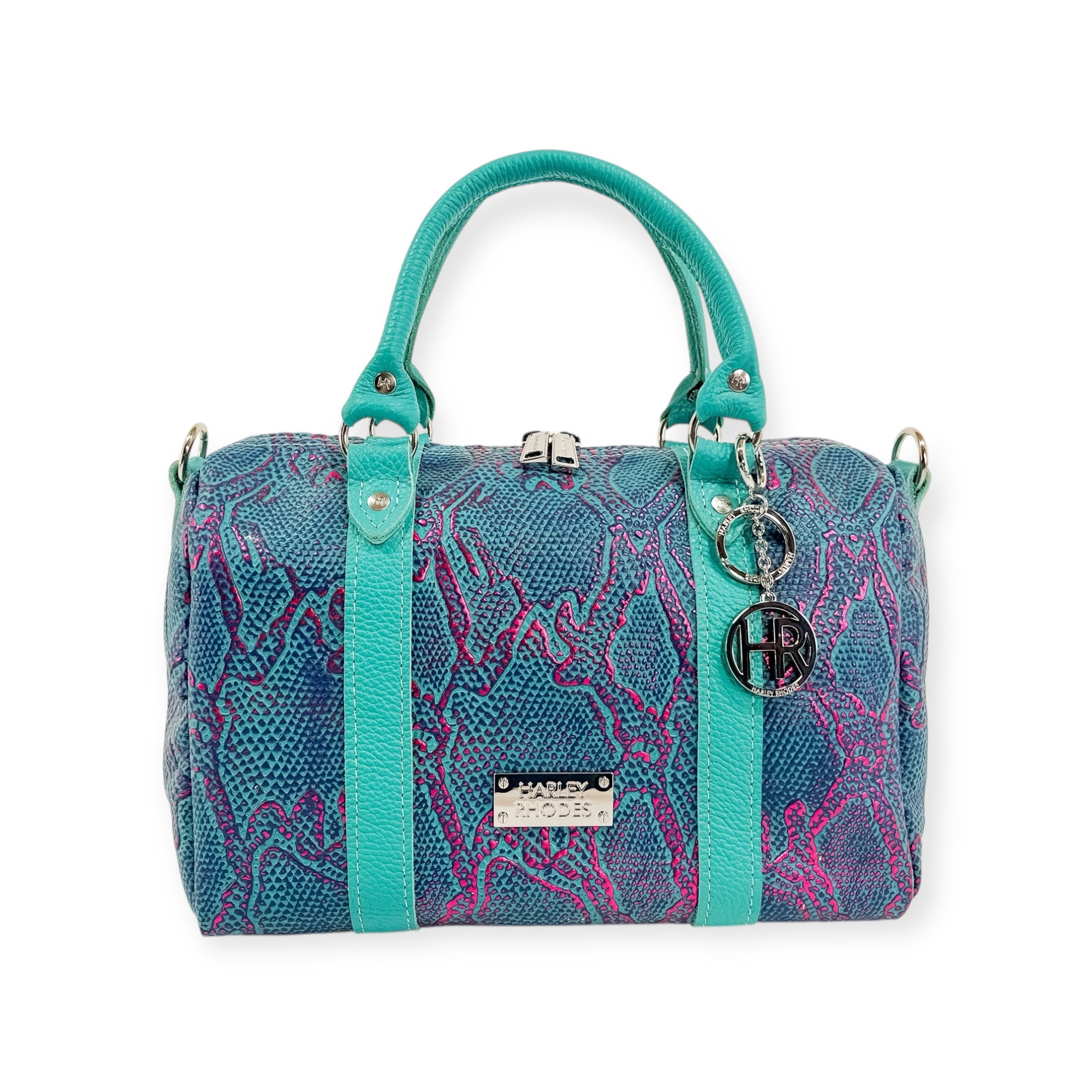 Embossed Leather Stowaway Classic Handbag | Harley Rhodes – Dancing ...